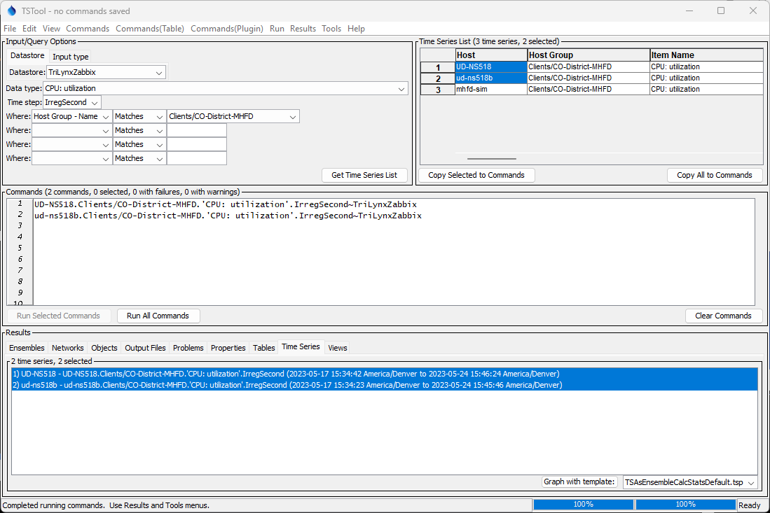 Getting Started - Open Water Foundation / TSTool Zabbix Plugin